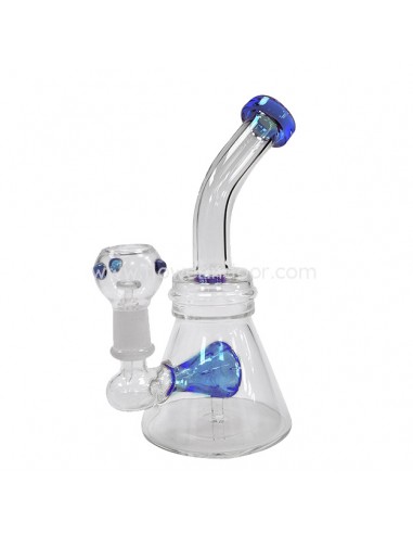 Bong cristal para BHO con percolador 17 cm.